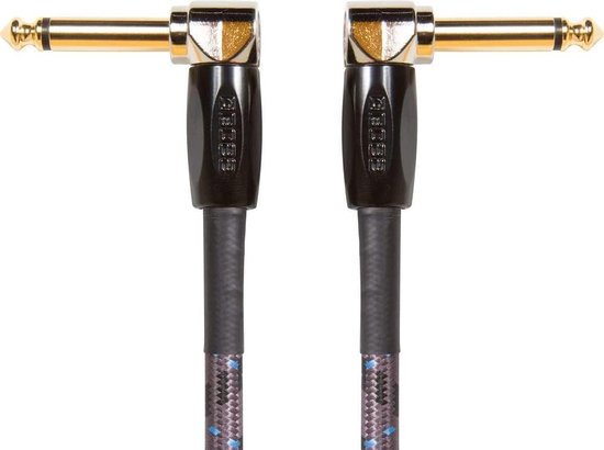 Studio Grade Instrument Cable Right-angle Connectors 6-inch Length ...