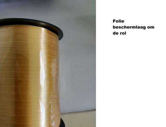 2x Krullint paars en goud 5mm x 500meter - krul lint kerst thema feest ...