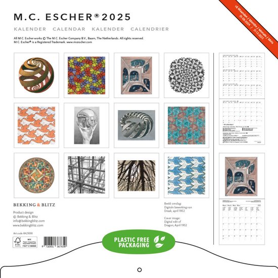 M.C. Escher Kalender 2025 | bol