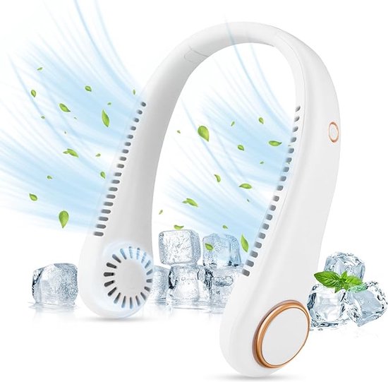 Nek Ventilator Usb Oplaadbaar - 3 Standen Mini Hand Ventilator ...