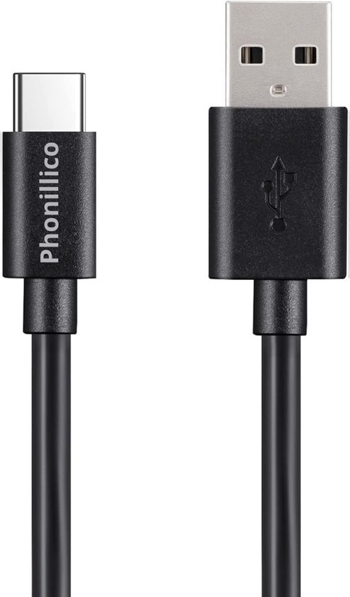 2x USB C naar USB A Kabel Zwart - 1 meter - Oplaadkabel voor Sony ...