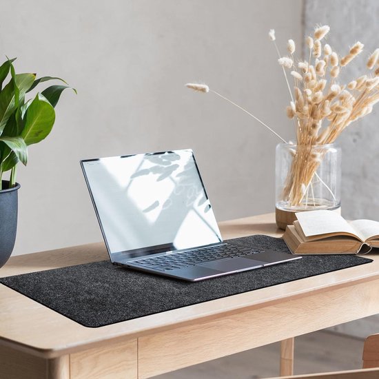 Grote antislip bureaumat van vilt 80 x 30 cm voor computer toetsenbord ...