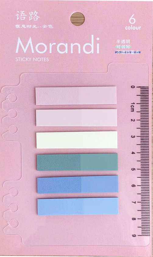 Sticky Notes Transparant - 120 stuks - Index tabs - inclusief liniaal ...