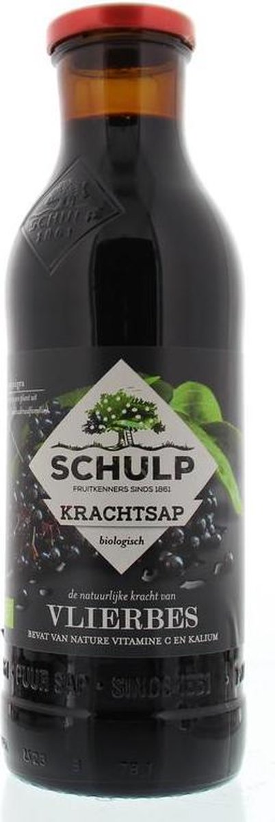 Schulp Krachtsap Vlierbes puur bio 750ml | bol