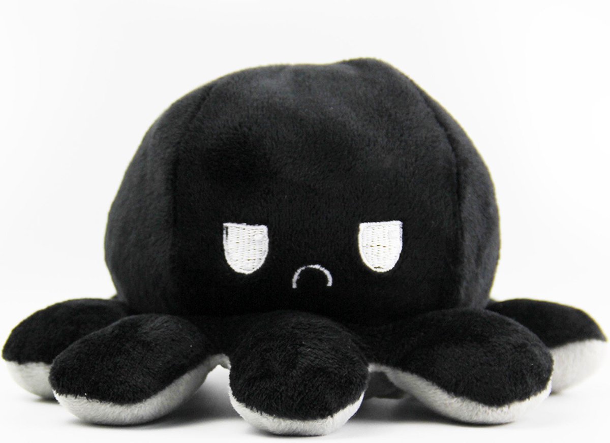 Octopus Knuffel - emotie knuffel - omwisselbaar - omkeerbaar - mood ...
