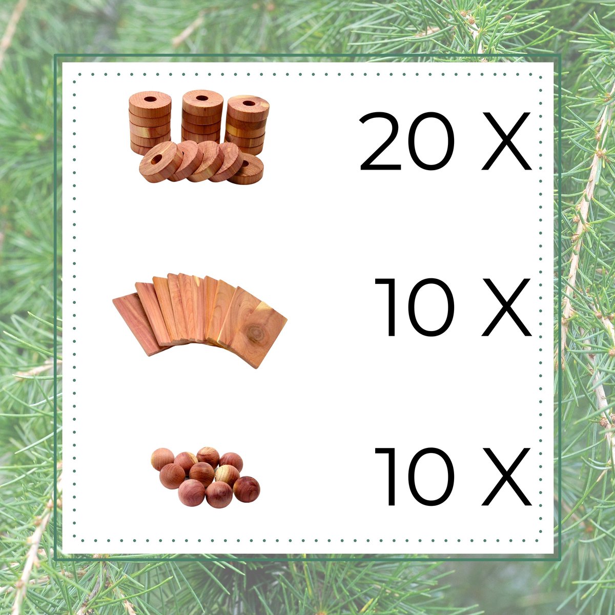 Cederhout Tegen Motten - Set van 40 Stuks - Mottenballen Ringen en ...