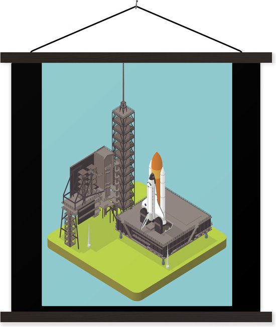 Posterhanger incl. Poster - Schoolplaat - Een illustratie van een space ...