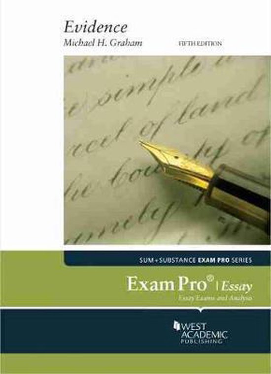 Exam Pro Series- Exam Pro on Evidence (Essay) | 9781684676972 | Michael ...
