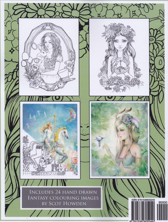 Colouring Fantasy 2 Coloring Book - Scot Howden - Kleurboek voor ...