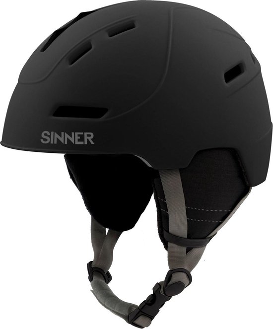 SINNER Silverton Skihelm - Zwart - Unisex - Maat 57 (M) | bol