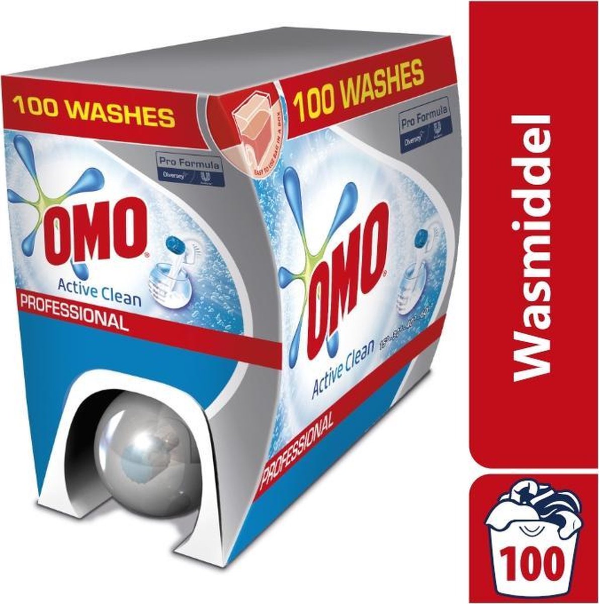 Omo Pro Formula Active Clean - 100 wasbeurten | bol
