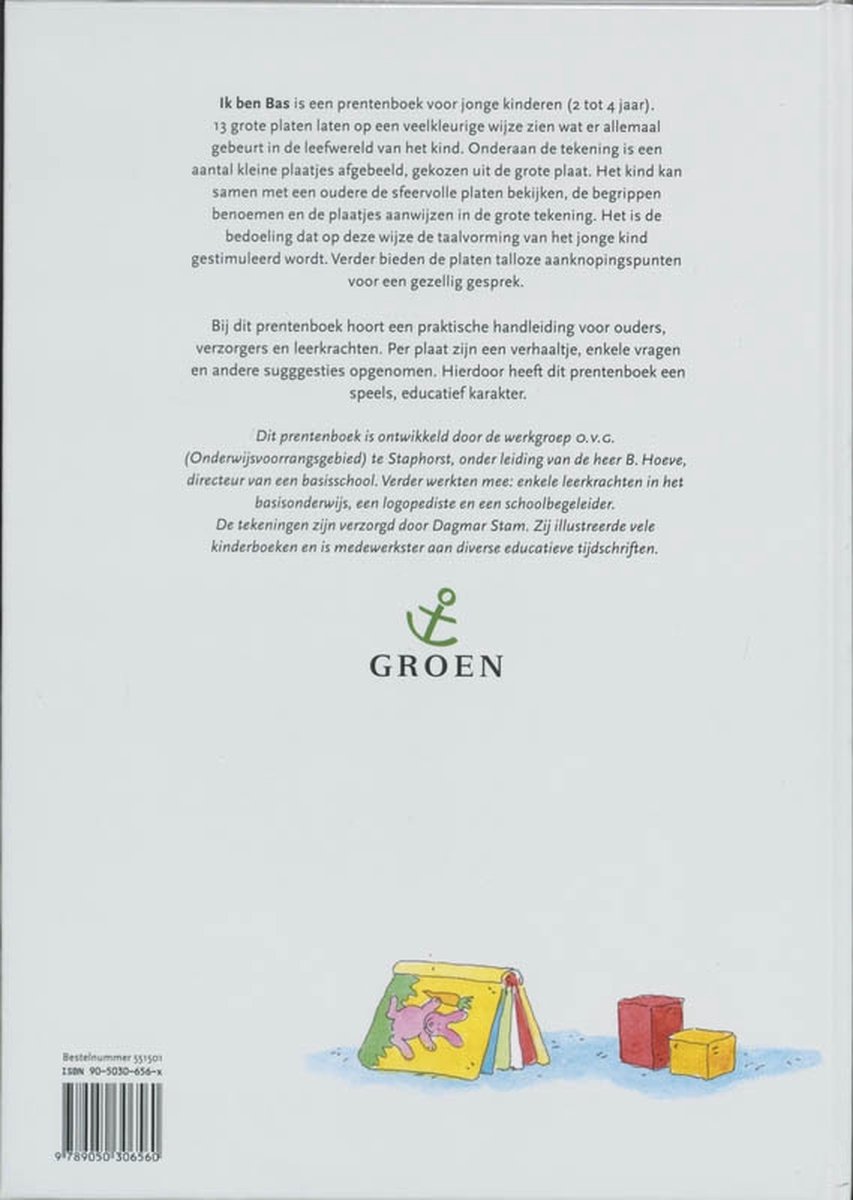 Ik ben Bas, Dagmar Stam | 9789050306560 | Boeken | bol
