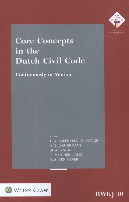 Core concepts in the Dutch civil code | 9789013137255 | M.T. Beumers ...