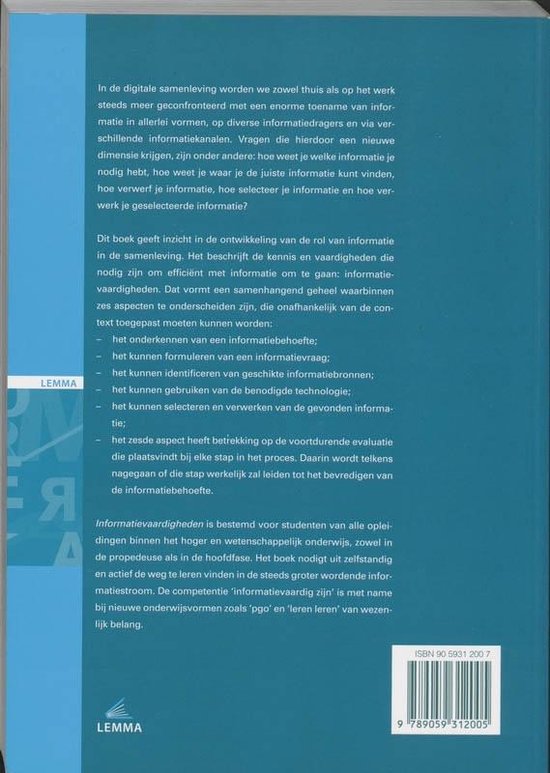 Informatievaardigheden | 9789059312005 | I. Kwast | Boeken | bol