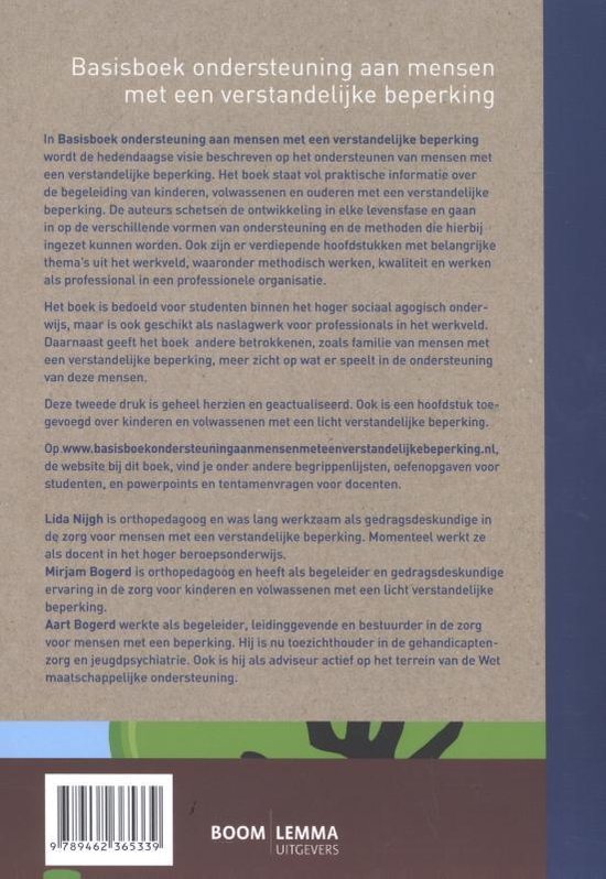 Basisboek ondersteuning aan mensen met een verstandelijke beperking | 9789462365339 |... | bol