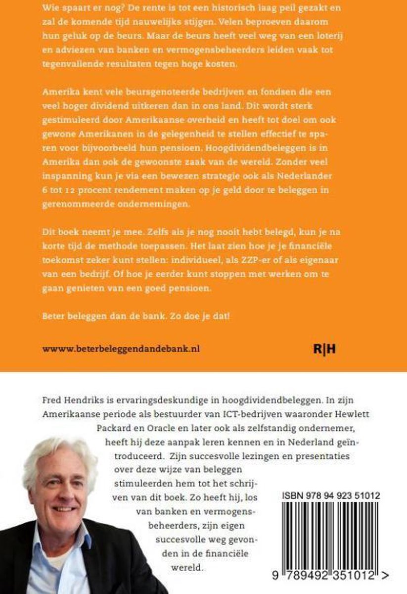 Beter beleggen dan de bank, Fred Hendriks | 9789492351012 | Boeken ...