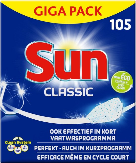 Sun Classic Normaal Vaatwastabletten - 6 x 105 tabletten ...