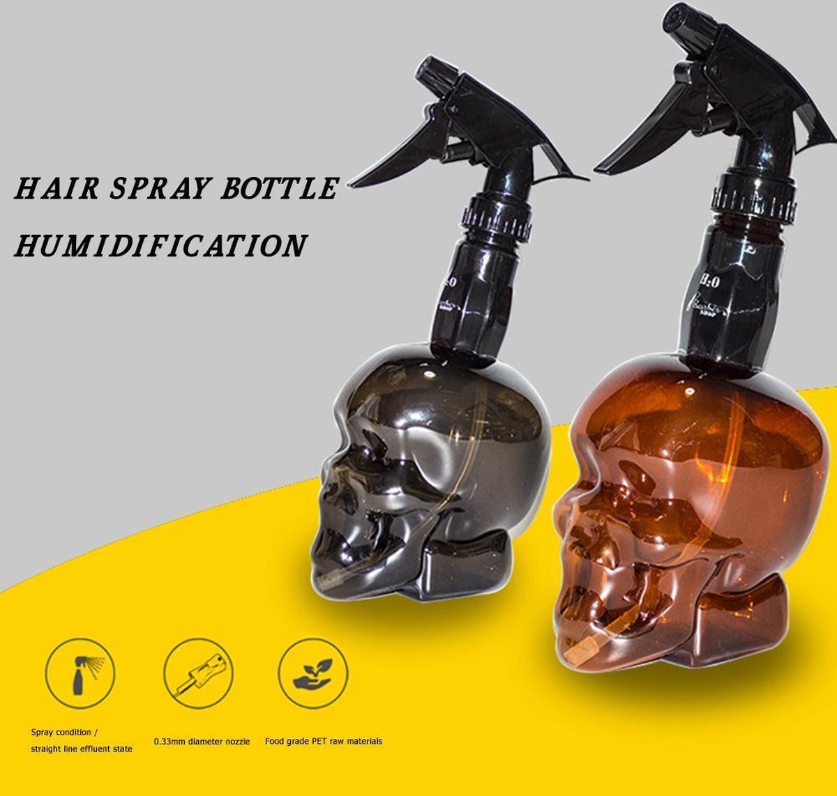 Kappers Watersproeifles 500 ML + Missan Kam / Waterspuit Barbier ...