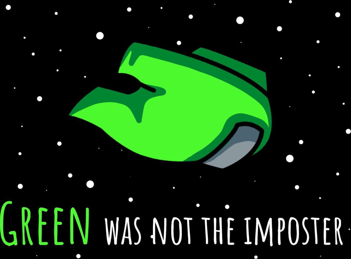 bol.com | Among Us Poster karton 'Green was not the imposter'
