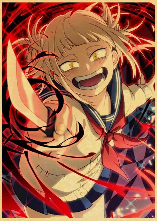 My Hero Academia Himiko Toga Anime Vintage Poster 42x30cm | bol