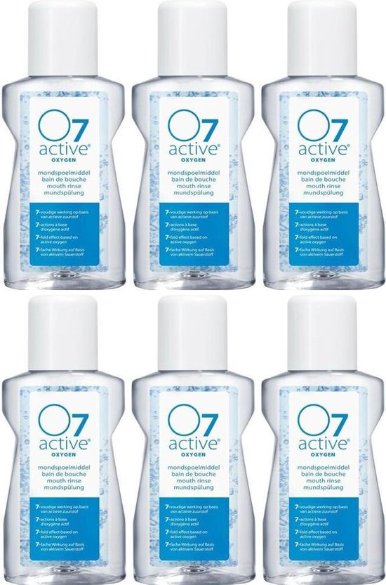 O7 Active Mondspoelmiddel - 6 x 250 ml - Voordeelverpakking | bol
