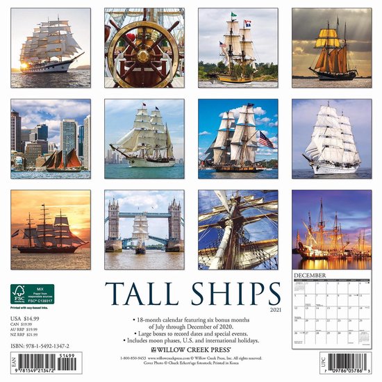 Tall Ships Kalender 2021 | bol.com