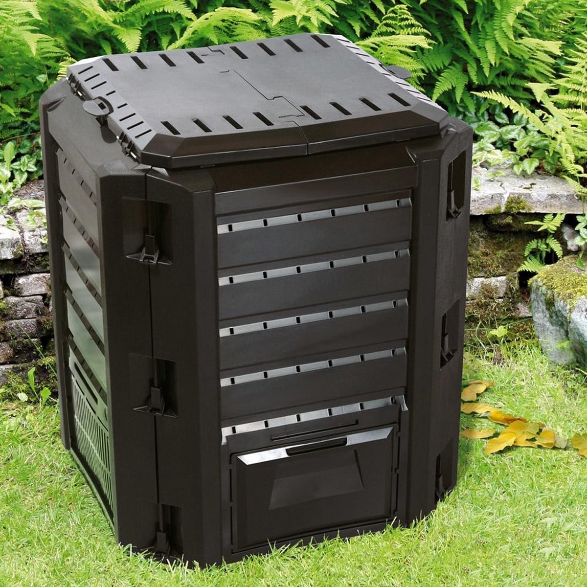 Deuba Snelle compostbak - 380L-Compostvat - Composter - kunststof | bol.com