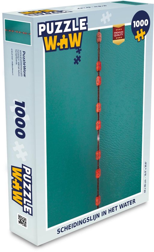 Puzzel Scheidingslijn in het water - Legpuzzel - Puzzel 1000 stukjes ...