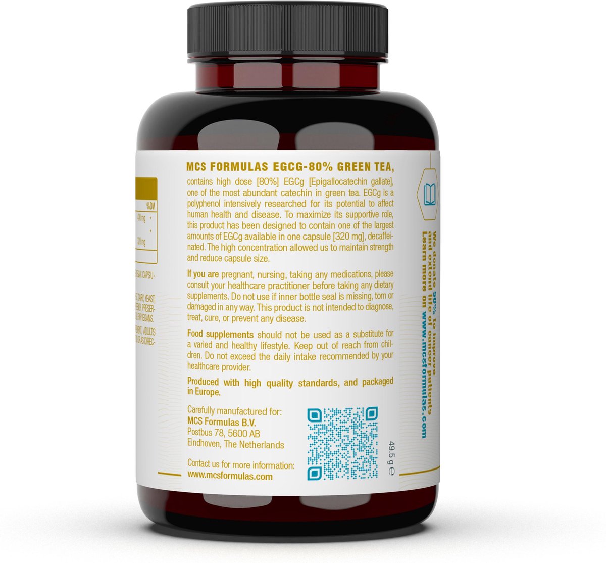 EGCG 80% - GREEN TEA EXTRACT - 400mg - 100 Vegan Capsules - Groen Thee ...