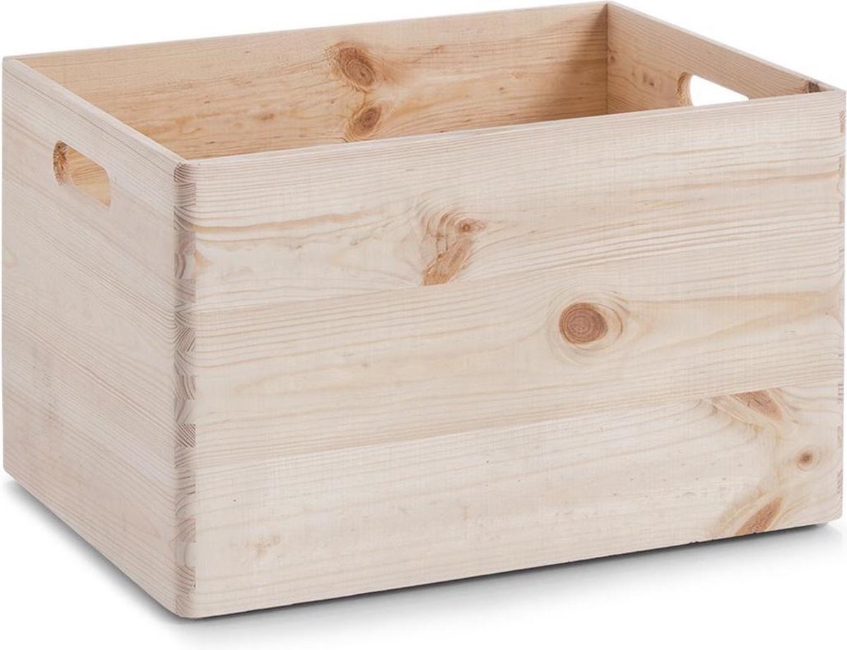 Zeller Present Houten krat 40 x 30 x 24 cm - D-09-1-CHout ...