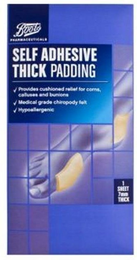 Boots Pharmaceuticals Self Adhesive Thick Padding | bol