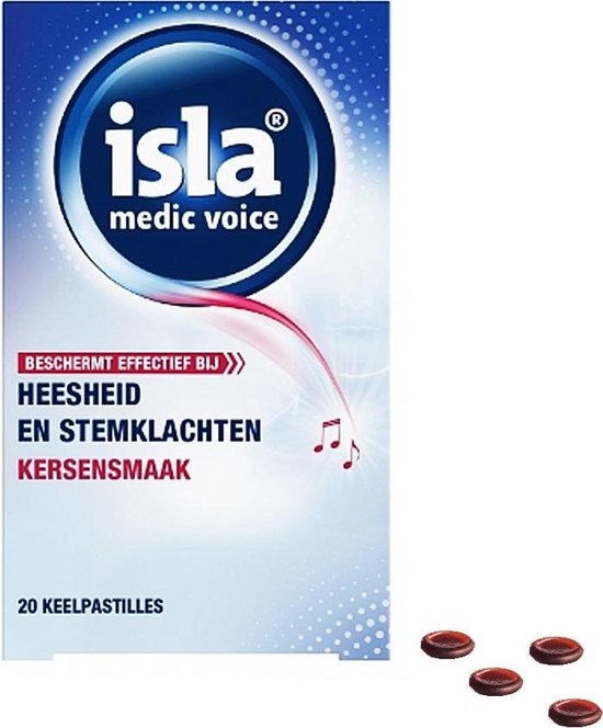 Isla medic voice - 20 keelpastilles- bij heesheid en stem klachten ...