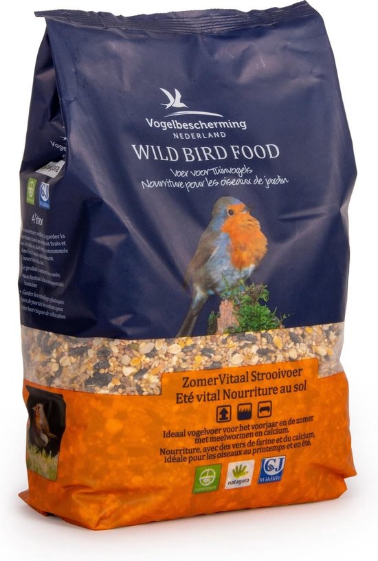 Vogelbescherming Nederland - Vogelvoer - Zomervitaal Strooivoer - 4 Liter | bol