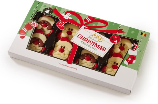 Ickx Belgische Kerstchocolade Kerstman - 95g | bol