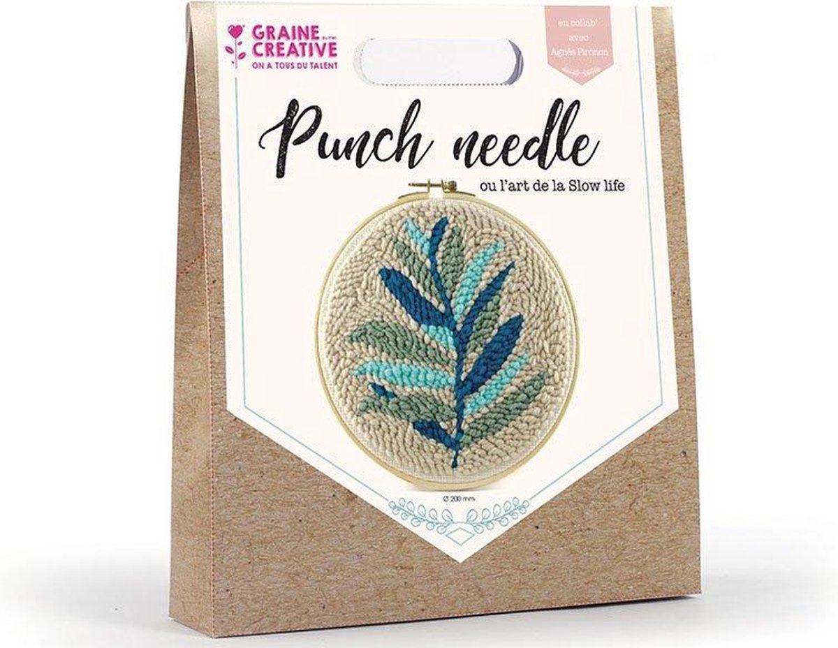 Punch needle pakket |Plant| Borduurpakket | Borduurring | 4 kleuren ...