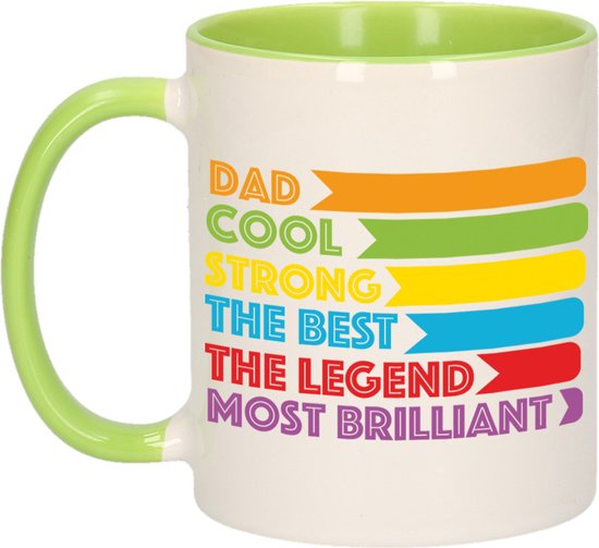 Bellatio Decorations Cadeau koffie/thee mok voor papa - lijstje beste papa - 300 ml -... | bol