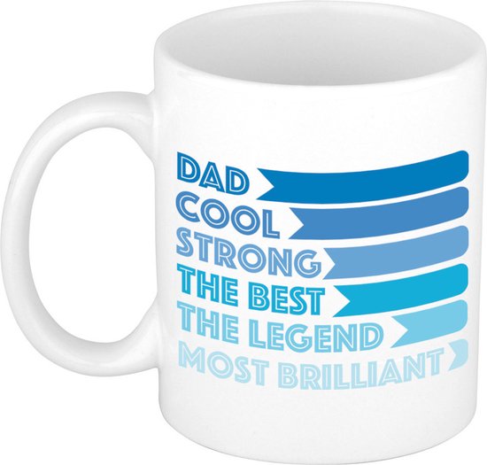 Bellatio Decorations Cadeau koffie/thee mok voor papa - lijstje beste papa - 300 ml -... | bol