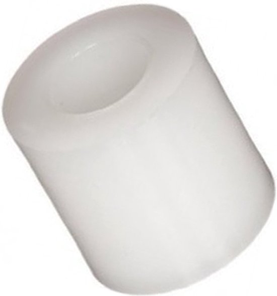 Nylon afstandsbus / afstandsbus wit M6 X D10 X H10 MM - 8stuks | bol