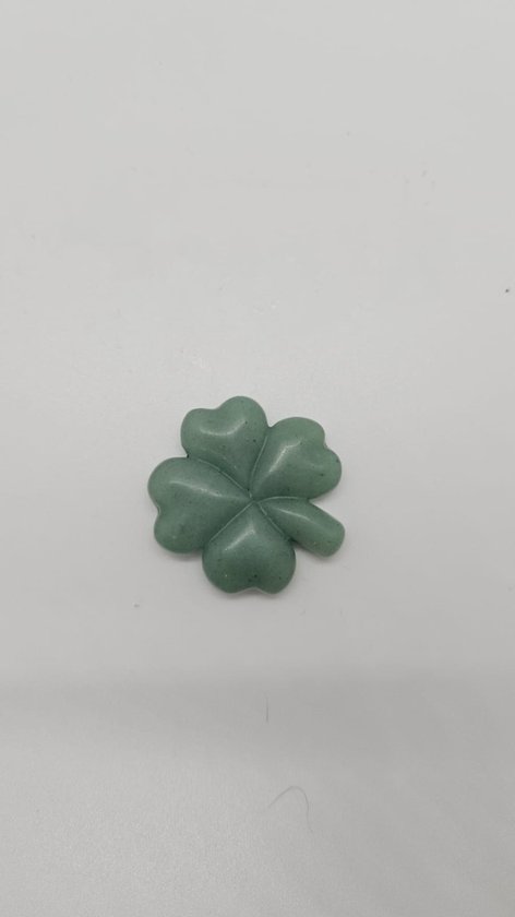 Groene Aventurijn Klavervier edelsteen gepolijst | bol