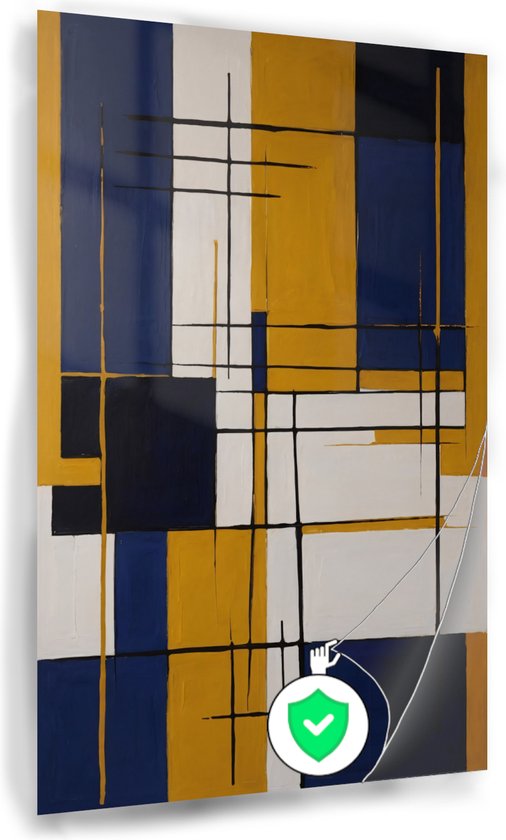 Abstracte patronen poster - Uniek poster - Wanddecoratie kantoor ...