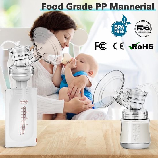 Borstpomp, reisfamilie draagbare borstkolf draagbare dubbele ...