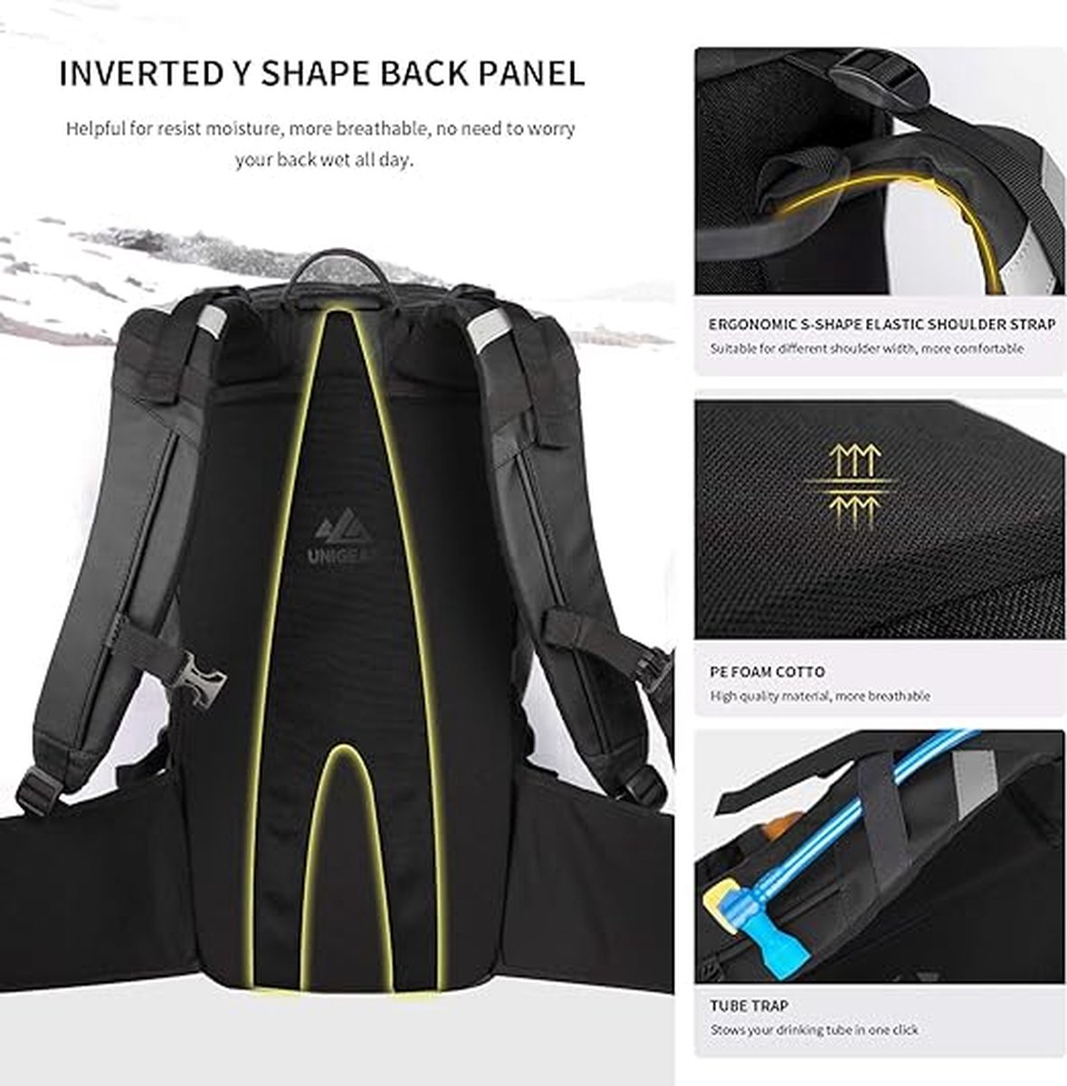 Skirugzak, snowboardrugzak, tourrugzak, hydratatie, outdoor, rugzak ...