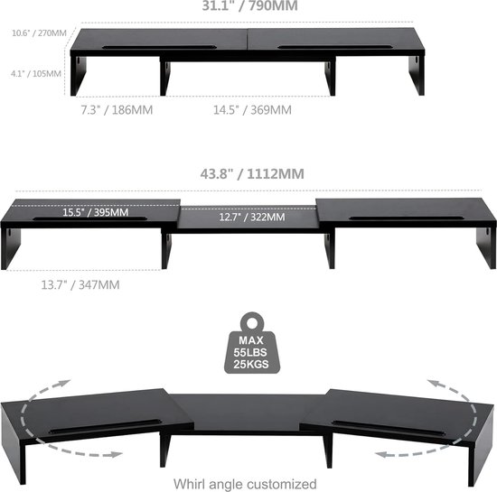 Luxe monitorstandaard | bol