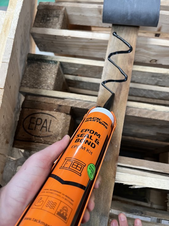 Tackmasters® EPDM Kit + kitpistool - Koker 290ml - Seal & bond ZWART ...