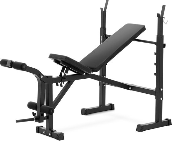 Multifunctionele halterbank - belastbaar tot 100 kg - verstelbaar - 180 ...