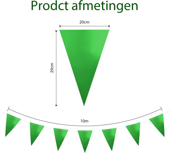 Groene Slingers Vlaggenlijn Groen Verjaardag Slinger Verjaardag ...