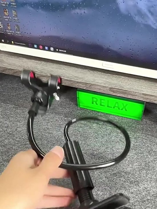 Zwarte Flexibele Lange Arm Zwanenhals Telefoonhouder - Universele ...