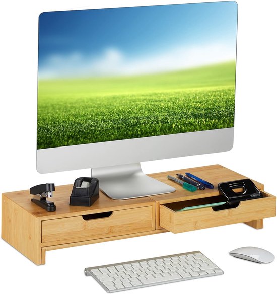 Monitorstandaard verhoger, metalen computerstandaard - Dual Monitor ...