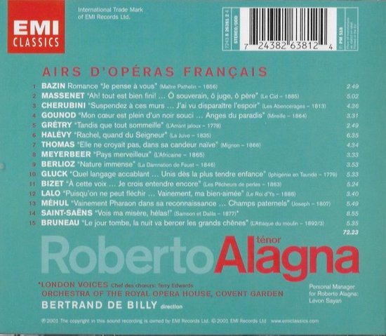 Roberto Alagna - Airs d'Opéra Français (CD), Roberto Alagna | Muziek | bol