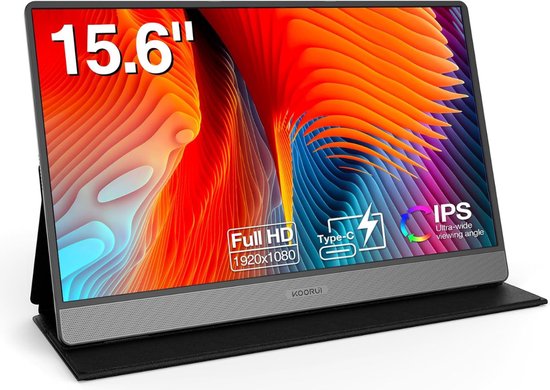 KOORUI Draagbare Monitor voor Laptop – Portable Monitor 15,6 Inch ...
